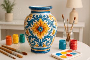 40+ Ceramic Vase Painting Ideas for Creative & Stylish Home Décor